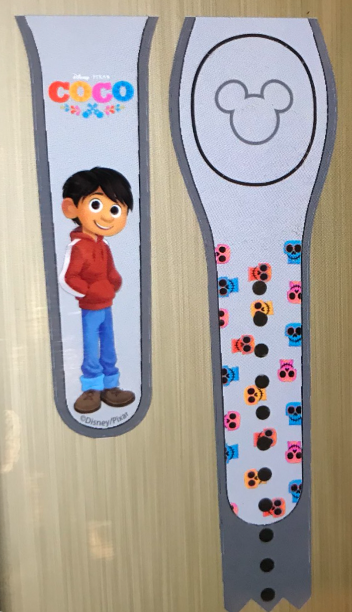 Four Pixar Coco MagicBands design appear at On Demand stations - Disney ...